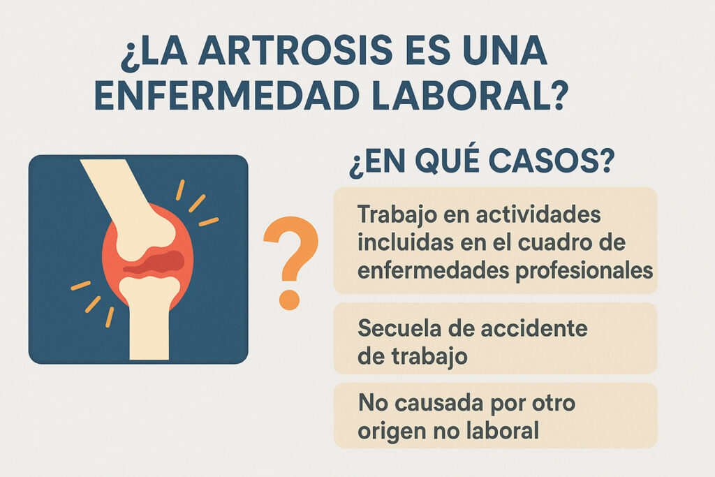 ¿La artrosis puede considerarse una enfermedad laboral?